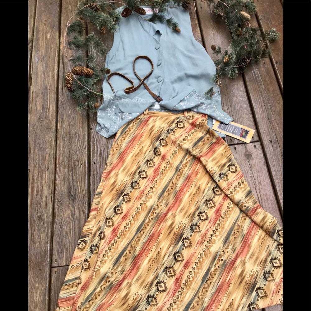 Sundance Studio Western Rare Skirt Dancing Sz Sm - Gem